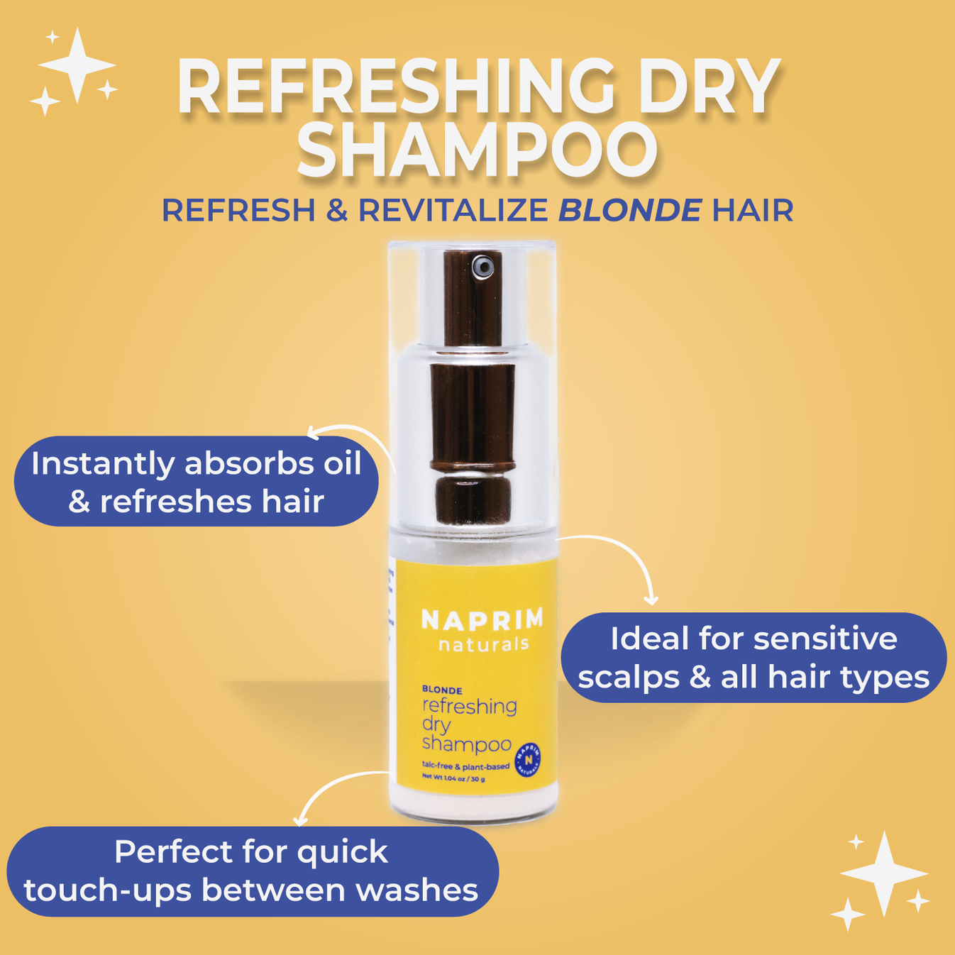 Refreshing Dry Shampoo (Blonde) – NAPRIM Naturals