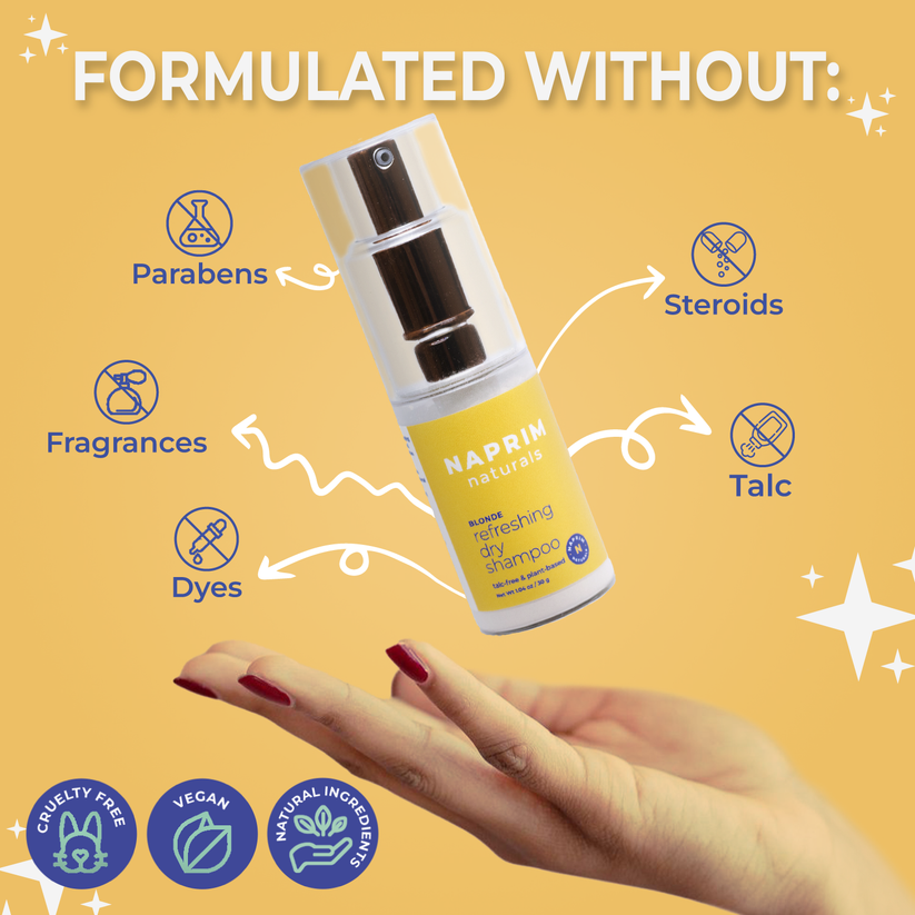 Refreshing Dry Shampoo (Blonde) – NAPRIM Naturals