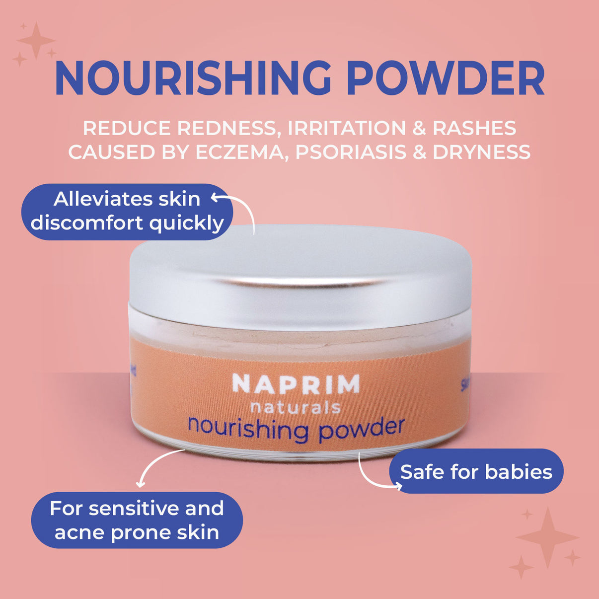 Nourishing Powder | Hypoallergenic Talc Free Body Powder for Eczema ...